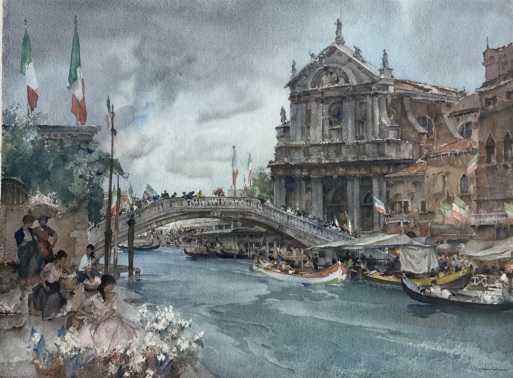 William Russell Flint | Venetian Festival (1967) | MutualArt