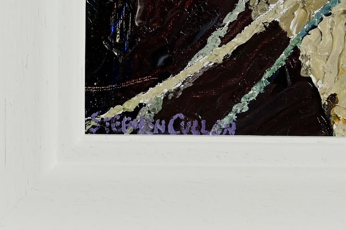 Stephen Cullen | Red and White Boat at Bullock Harbour | MutualArt