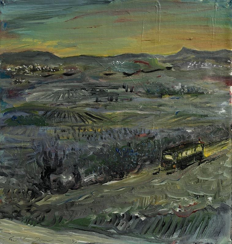 Eithne Jordan | School Bus Evening (1995) (1995) | MutualArt