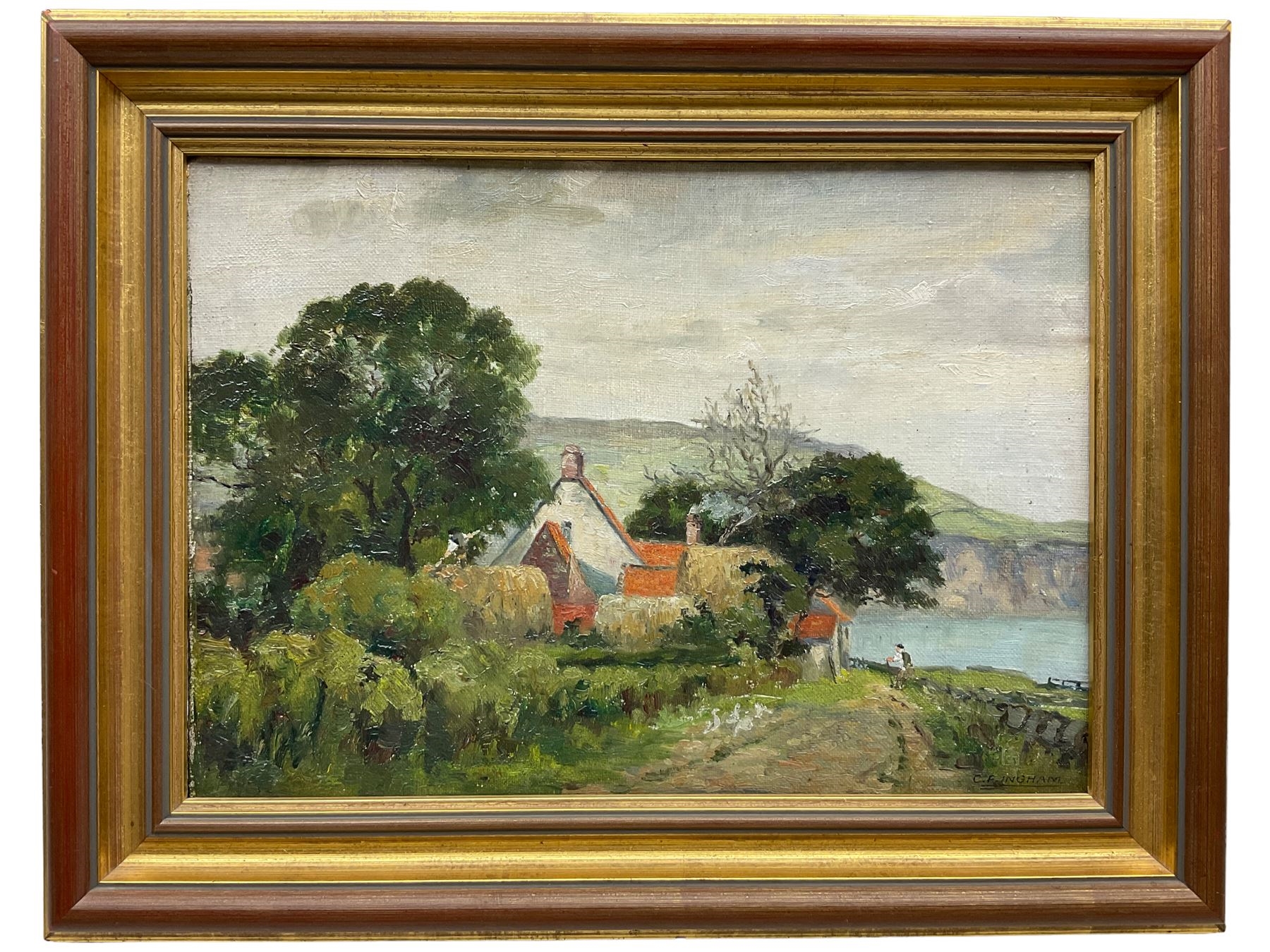 Charles Frederick Ingham | Stoupe Bank Farm looking towards Robin Hoods ...