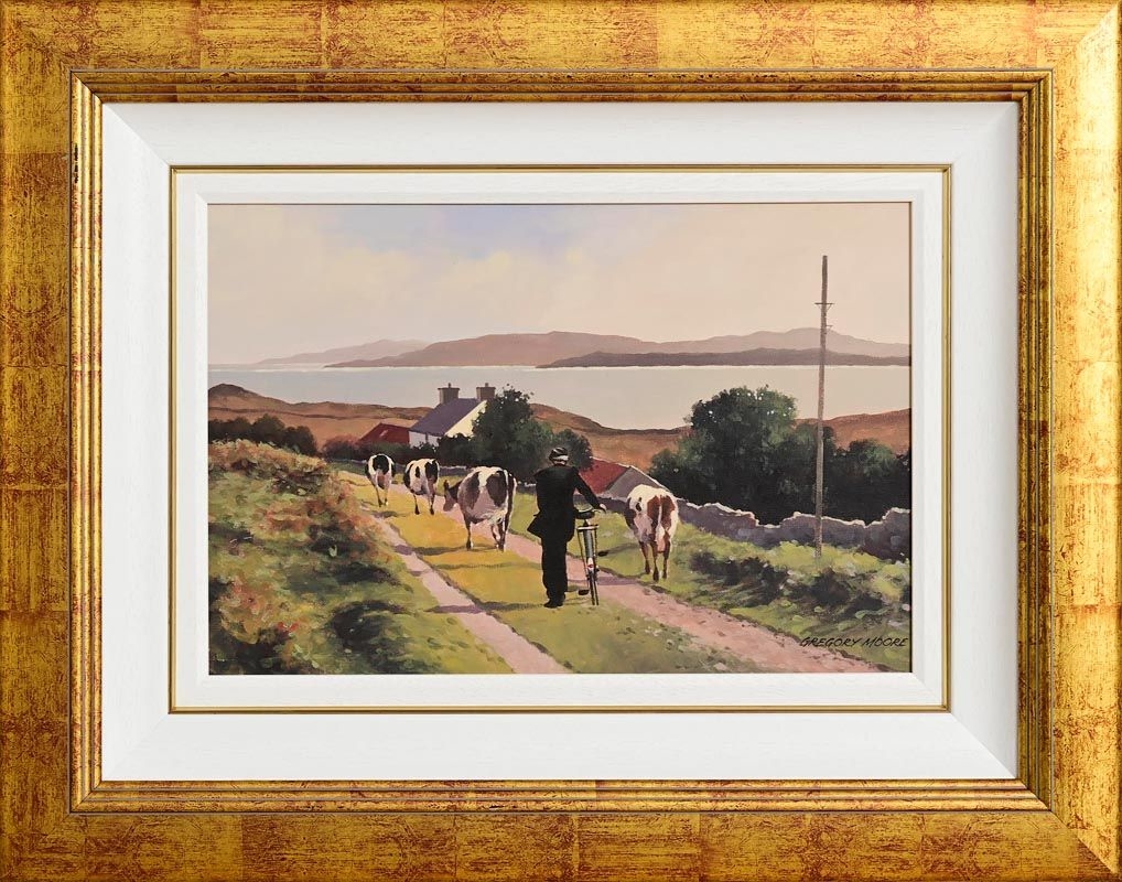 Gregory Moore | Bringing in the Cows | MutualArt