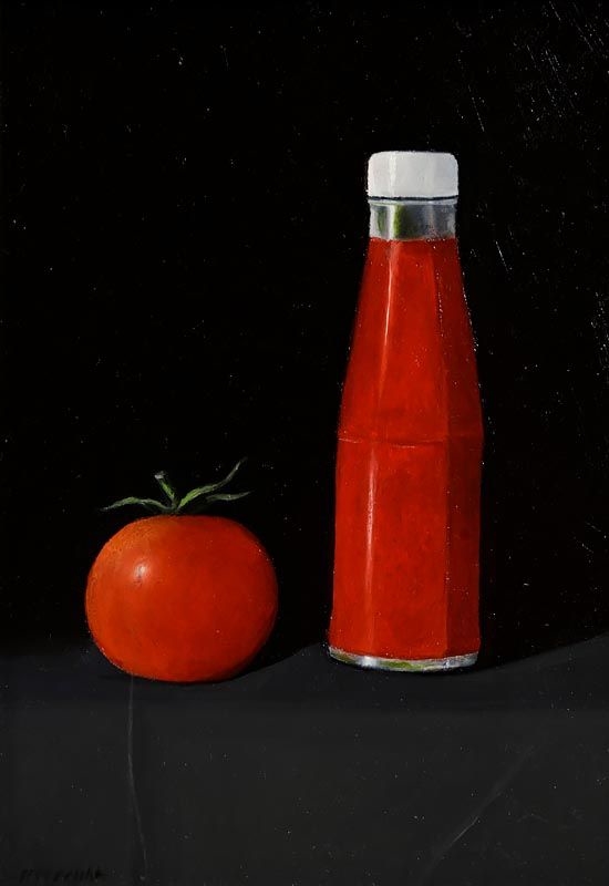 Kevin Meehan | Still Life - Ketchup and Tomato | MutualArt