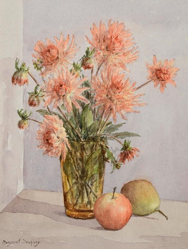 Margaret Dempsey | Dahlias | MutualArt