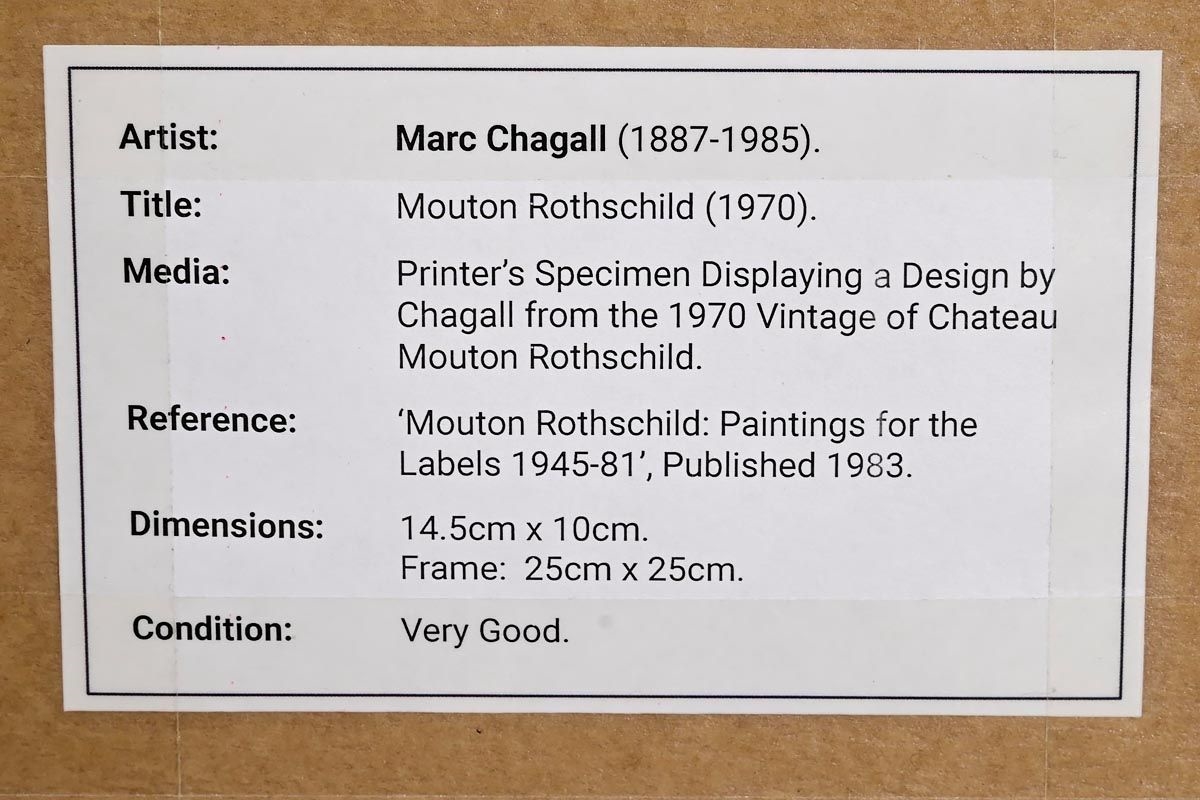 Marc Chagall | Mouton Rothschild | MutualArt