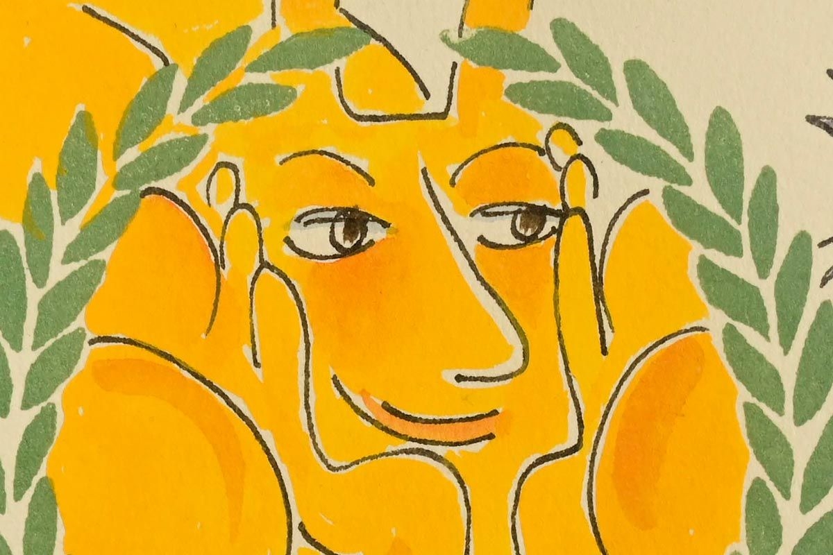 Pauline Bewick | The Yellow Man Looking at a Swift (1995) (1995 ...