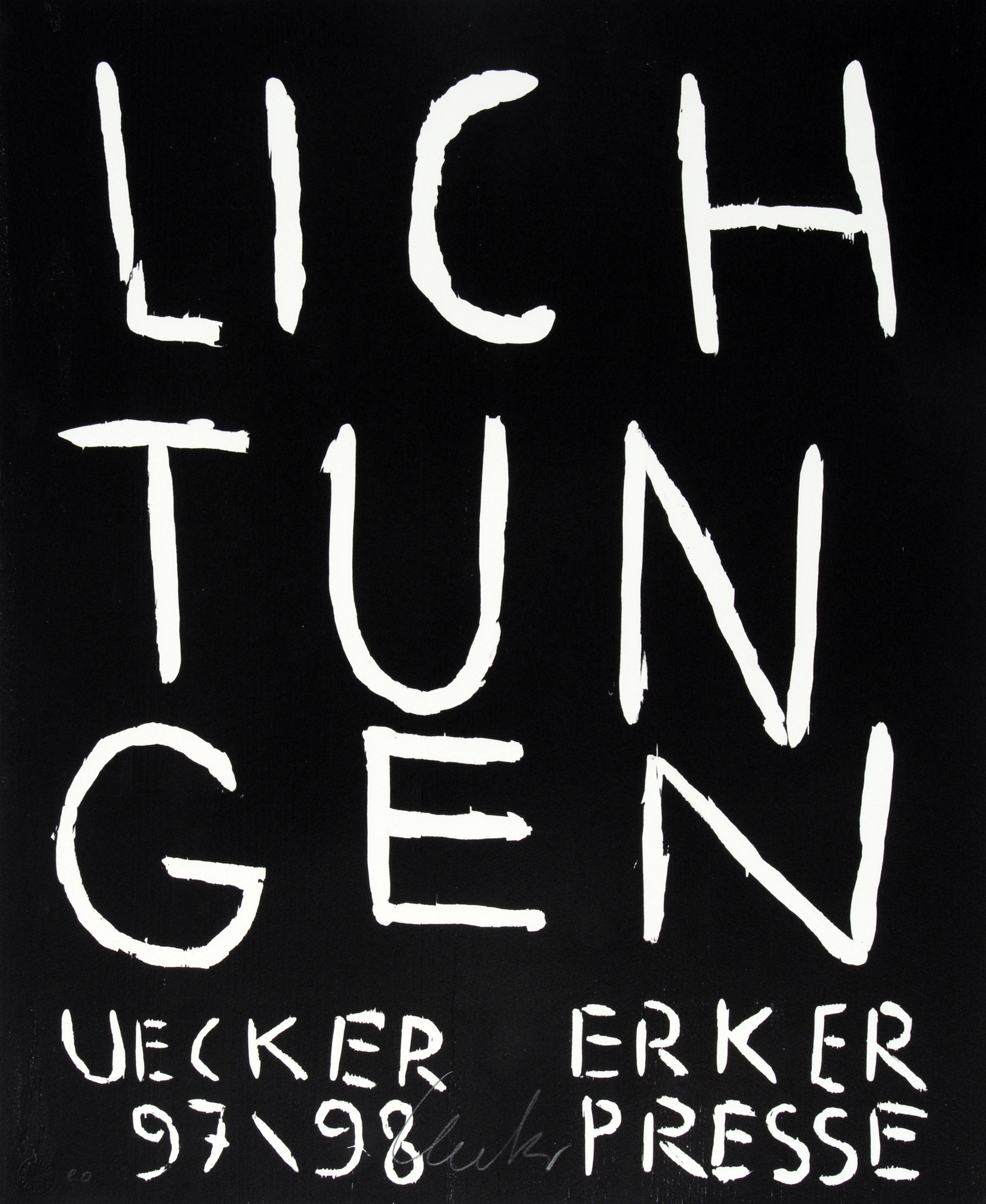 Günther Uecker | Folder. Lichtungen (1998) | MutualArt