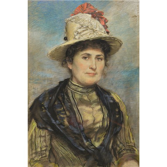 Wilhelm Heinrich Füssli | Bildnis von Sophie von Meiss (1846-1915) mit ...