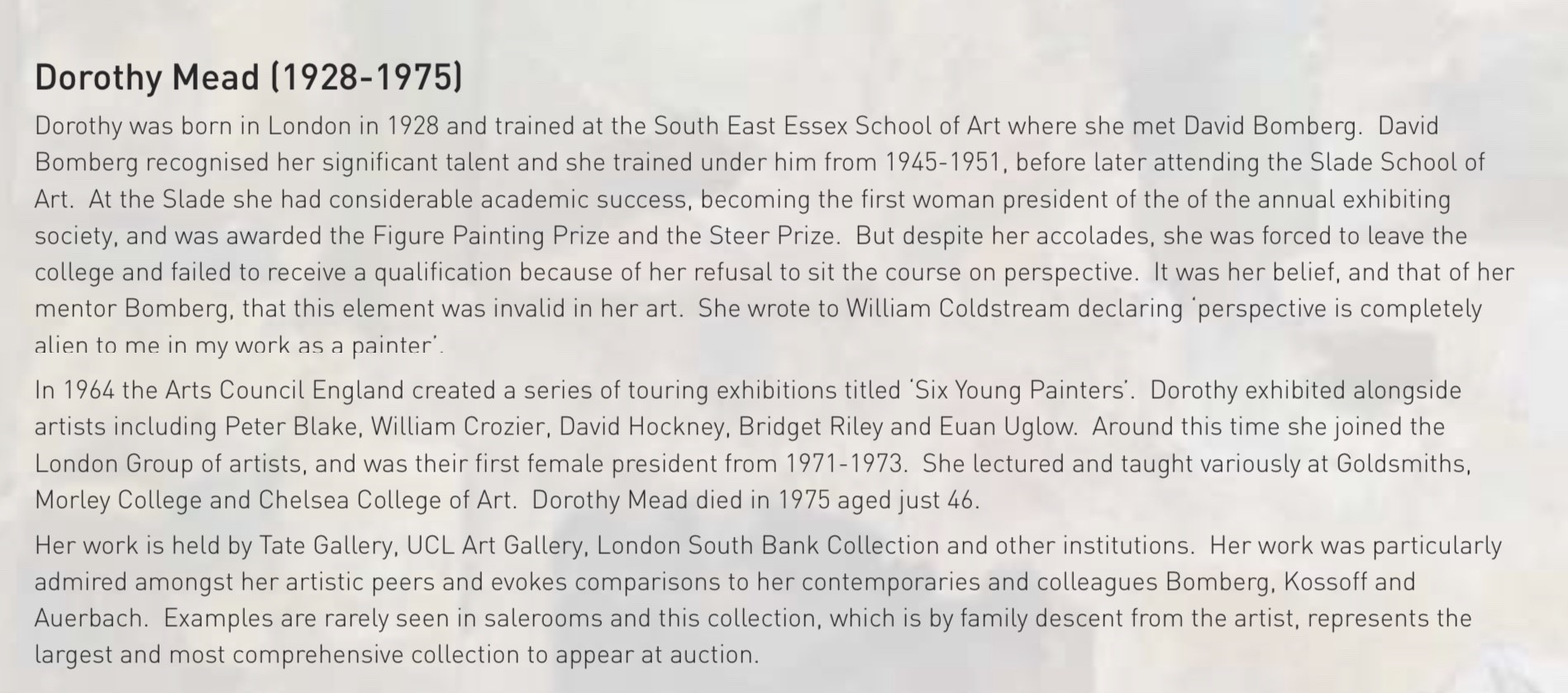 Dorothy Mead | The Life Drawing Class | MutualArt