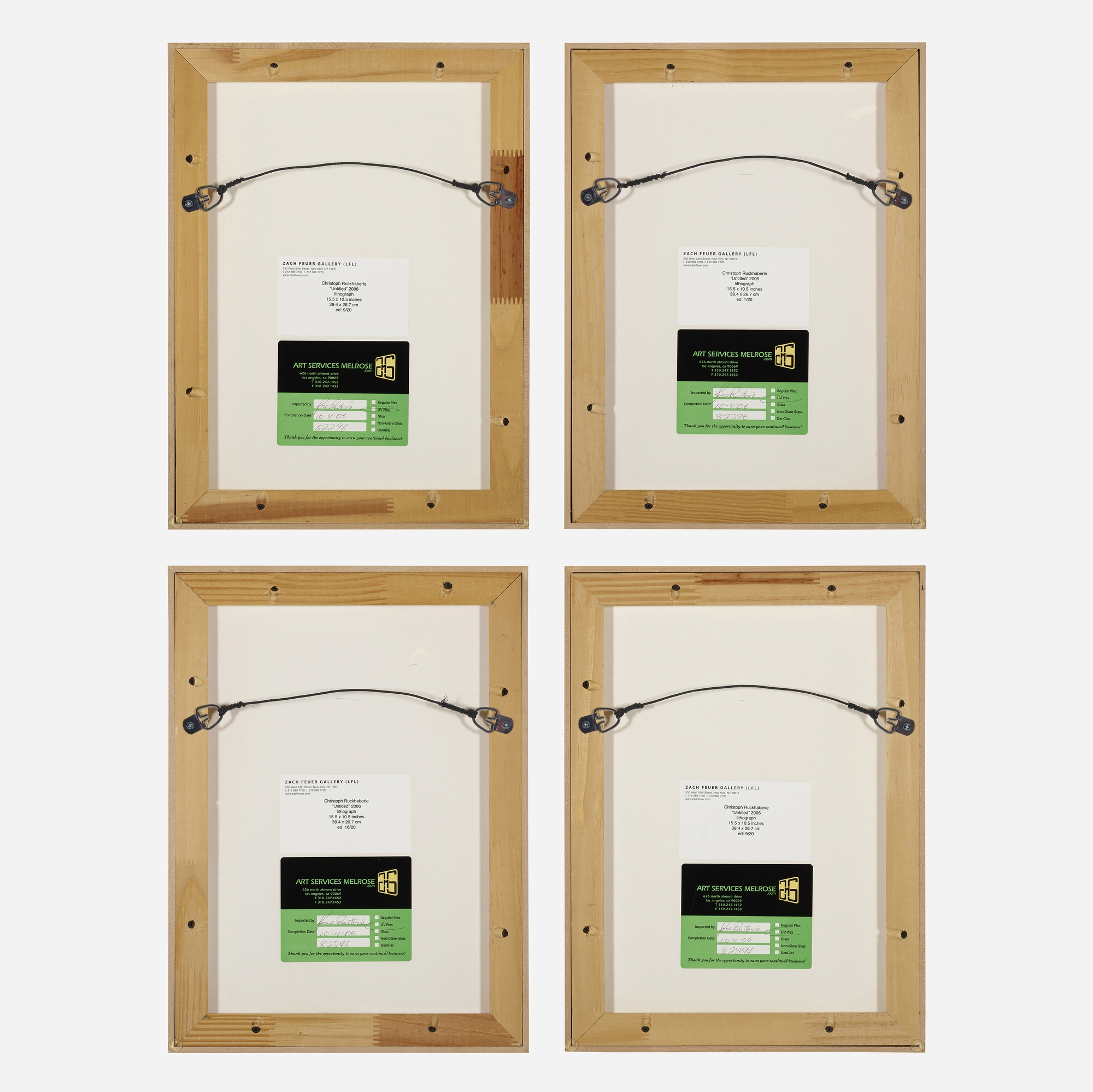 Christoph Ruckhäberle | Untitled four works (2006) | MutualArt