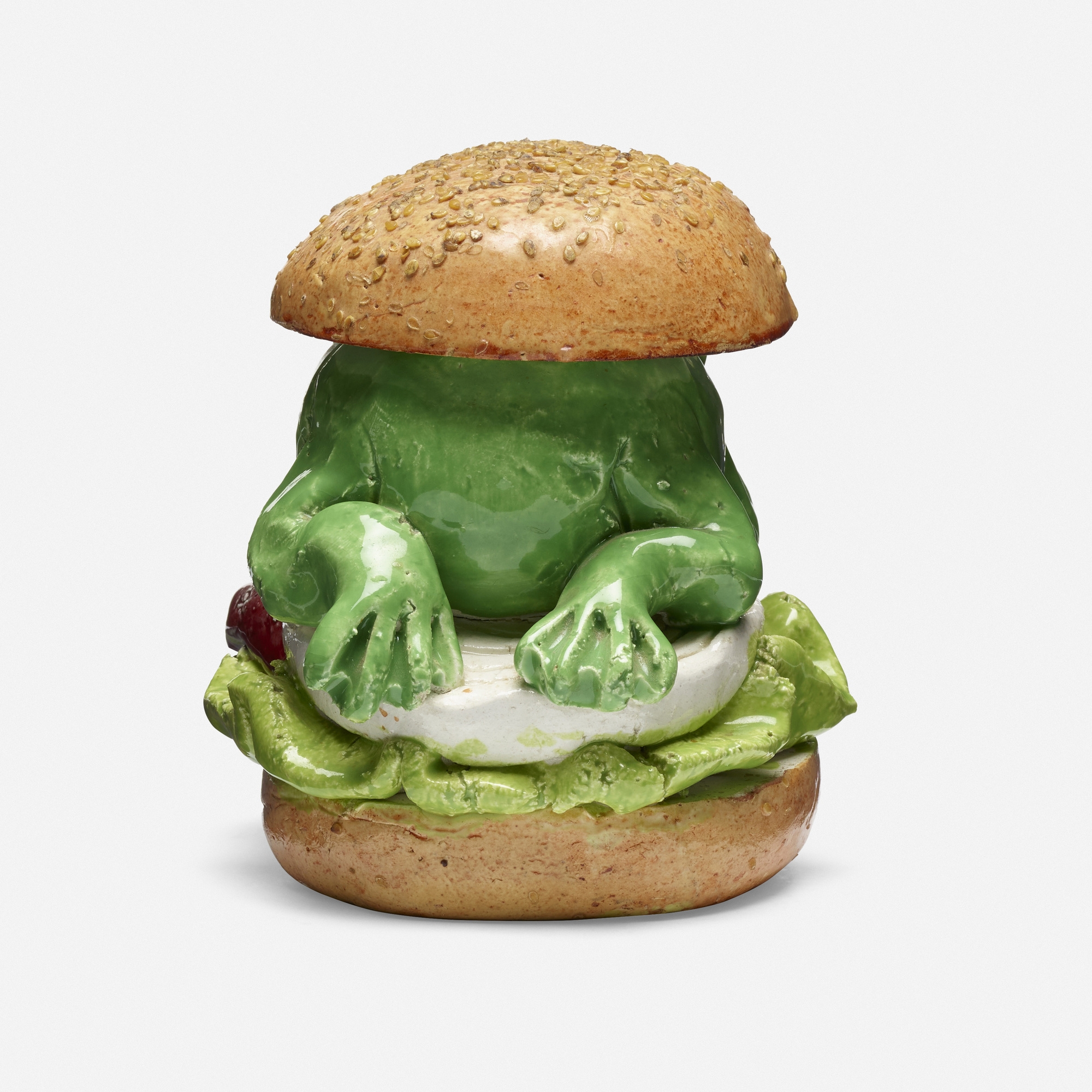 David Gilhooly | Frog burger (1977) | MutualArt