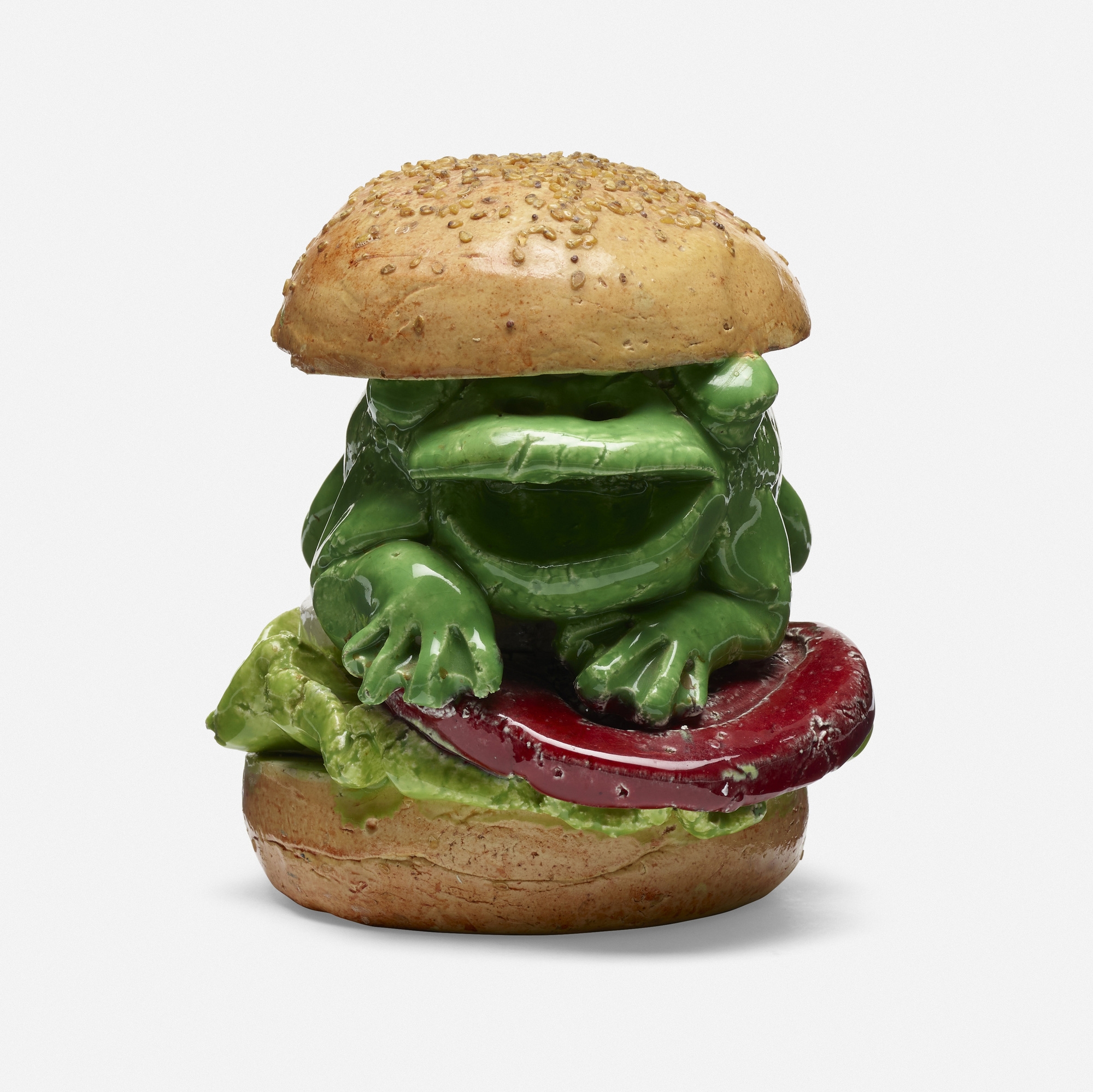 David Gilhooly | Frog burger (1977) | MutualArt