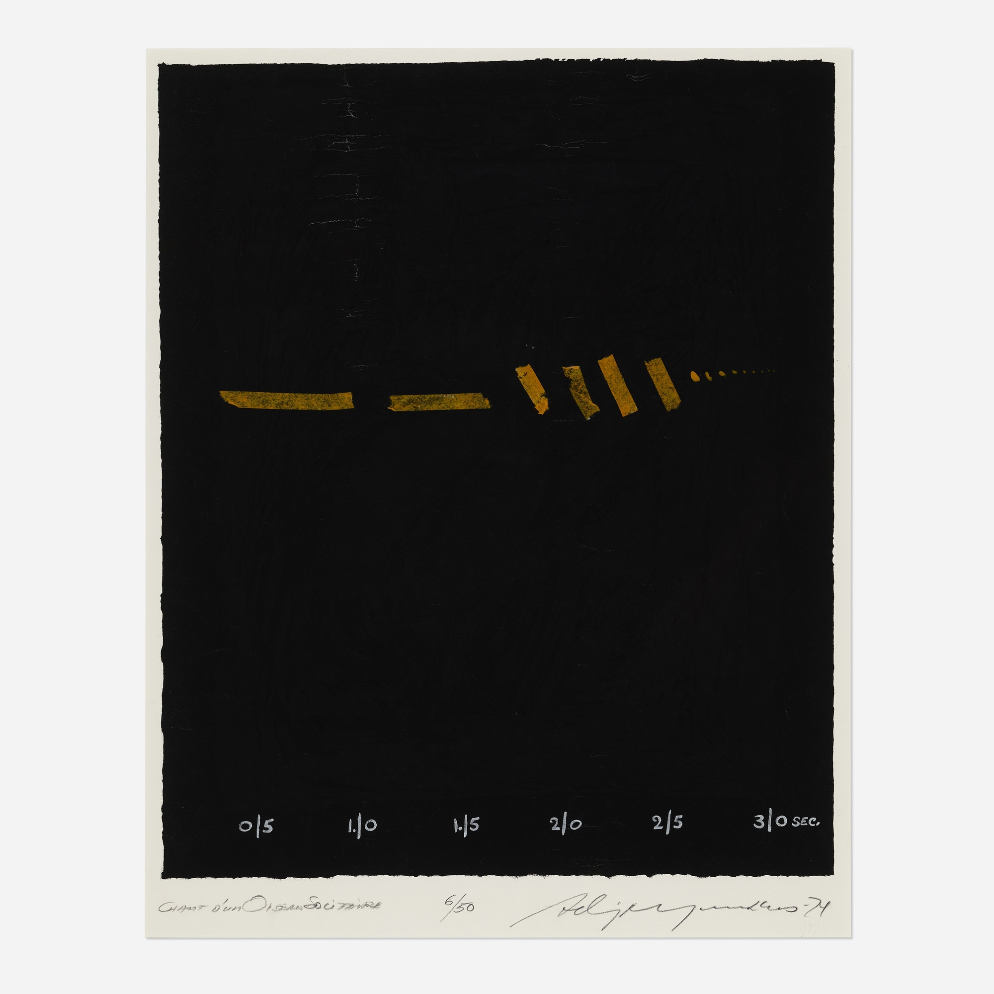 Adja Yunkers | Chant d'un oiseau solitaire (1974) | MutualArt