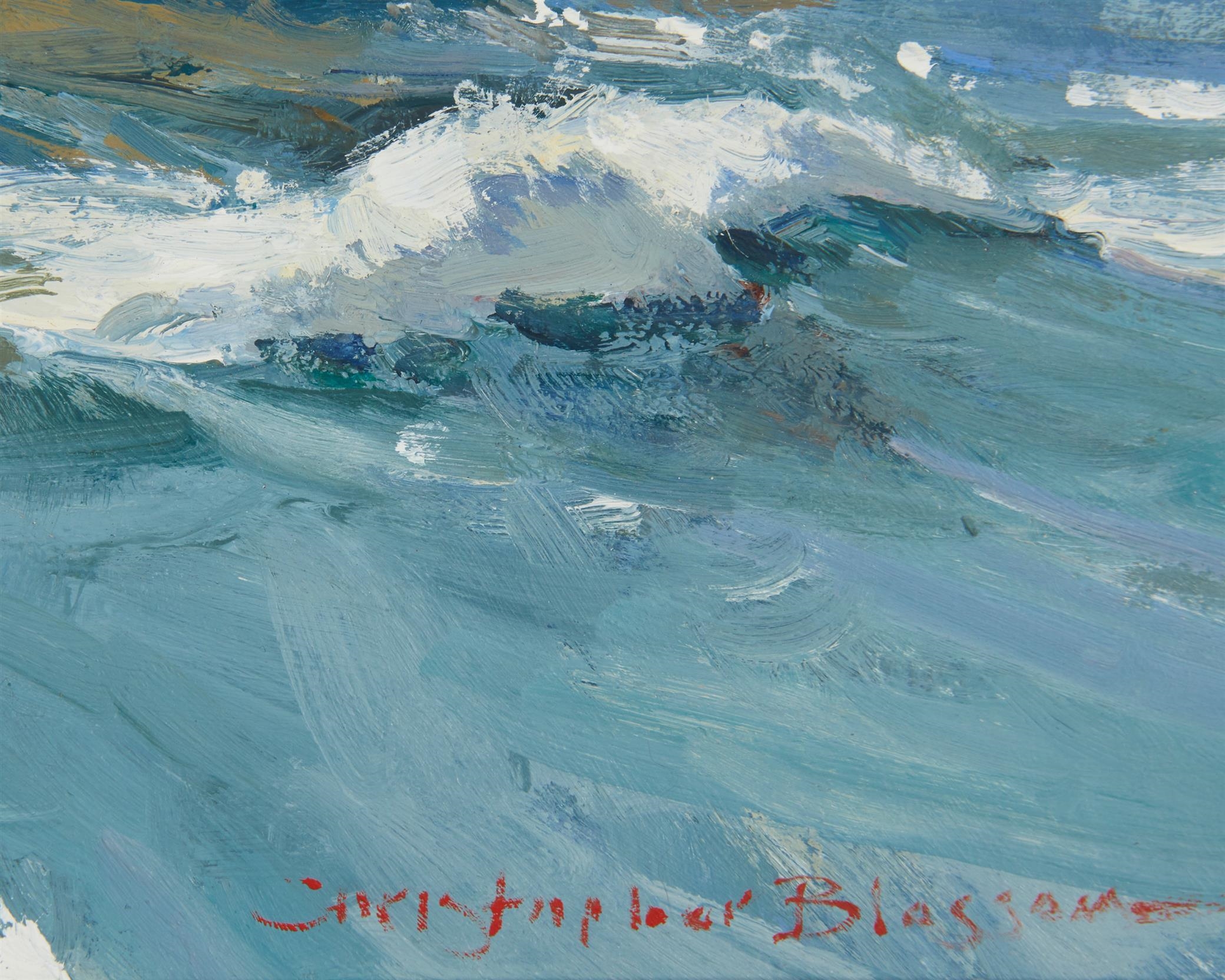 Christopher Blossom | Returning Gloucester Sloop, (Circa 1890) | MutualArt