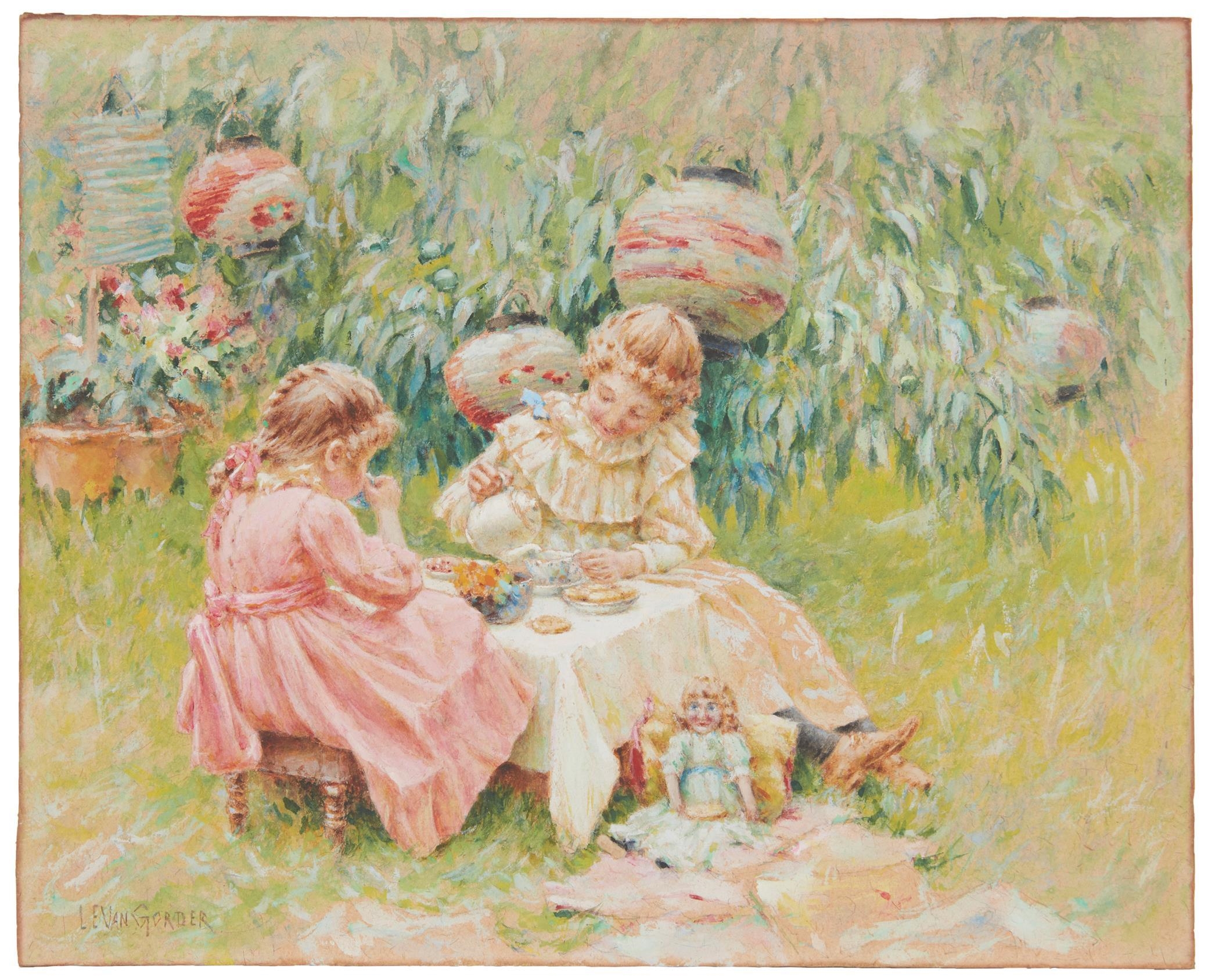 Luther Emerson van Gorder | Tea in the Garden | MutualArt