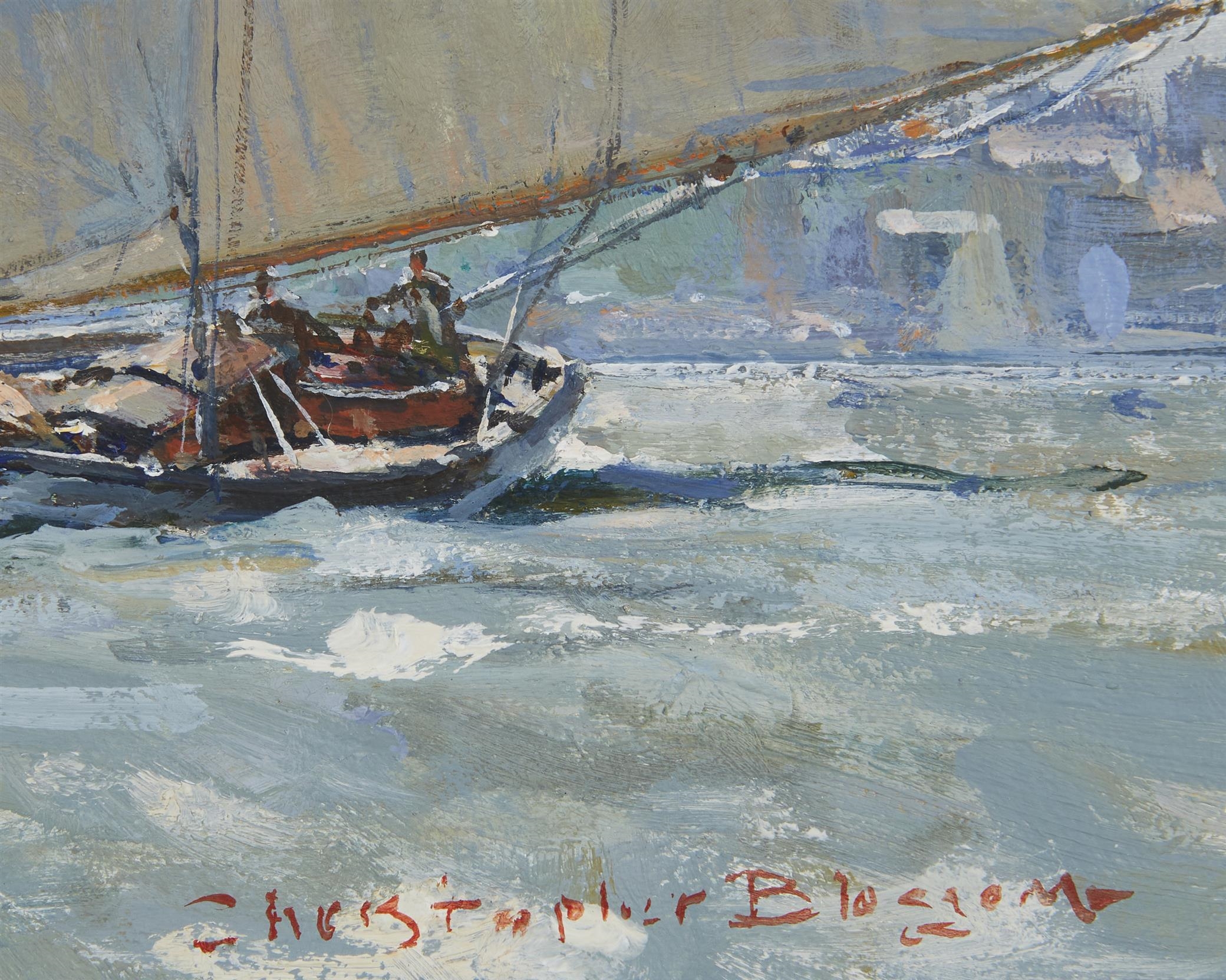 Christopher Blossom | New York Pilot Boat George Steers in the East ...