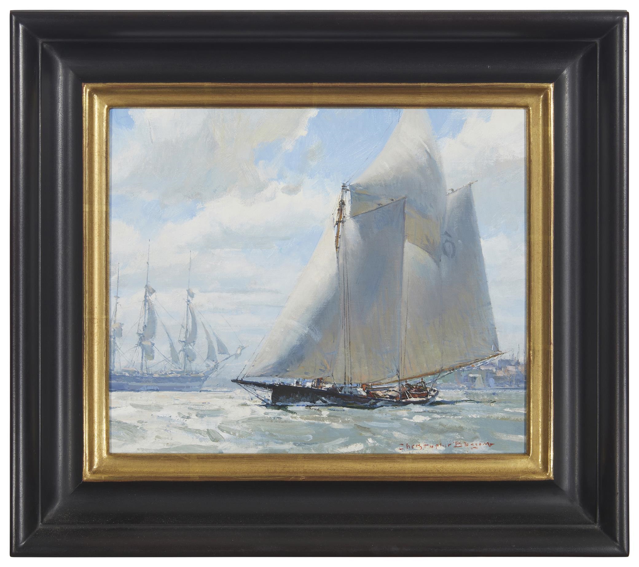 Christopher Blossom | New York Pilot Boat George Steers in the East ...