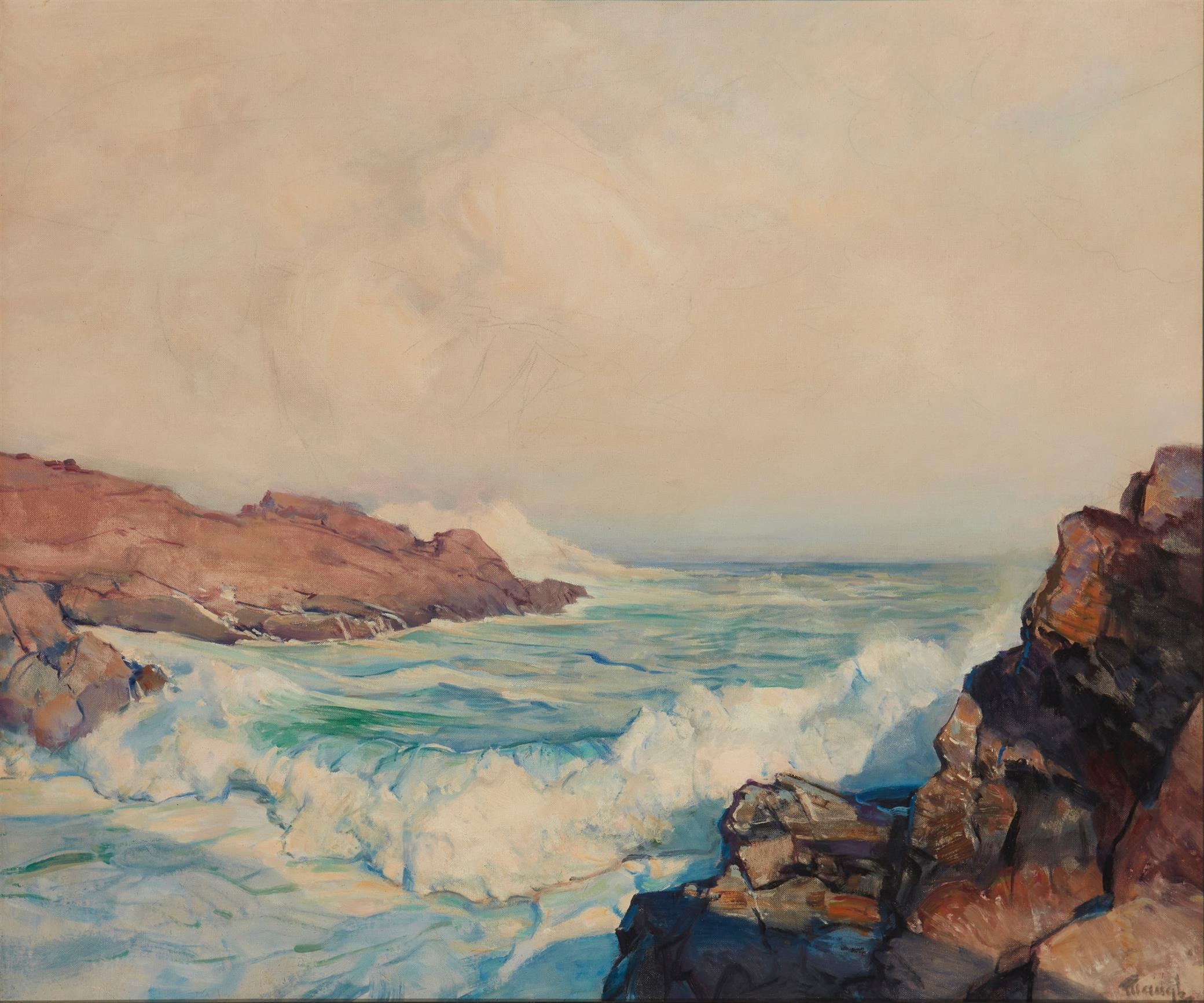 Frederick Judd Waugh | A Flood Tide | MutualArt
