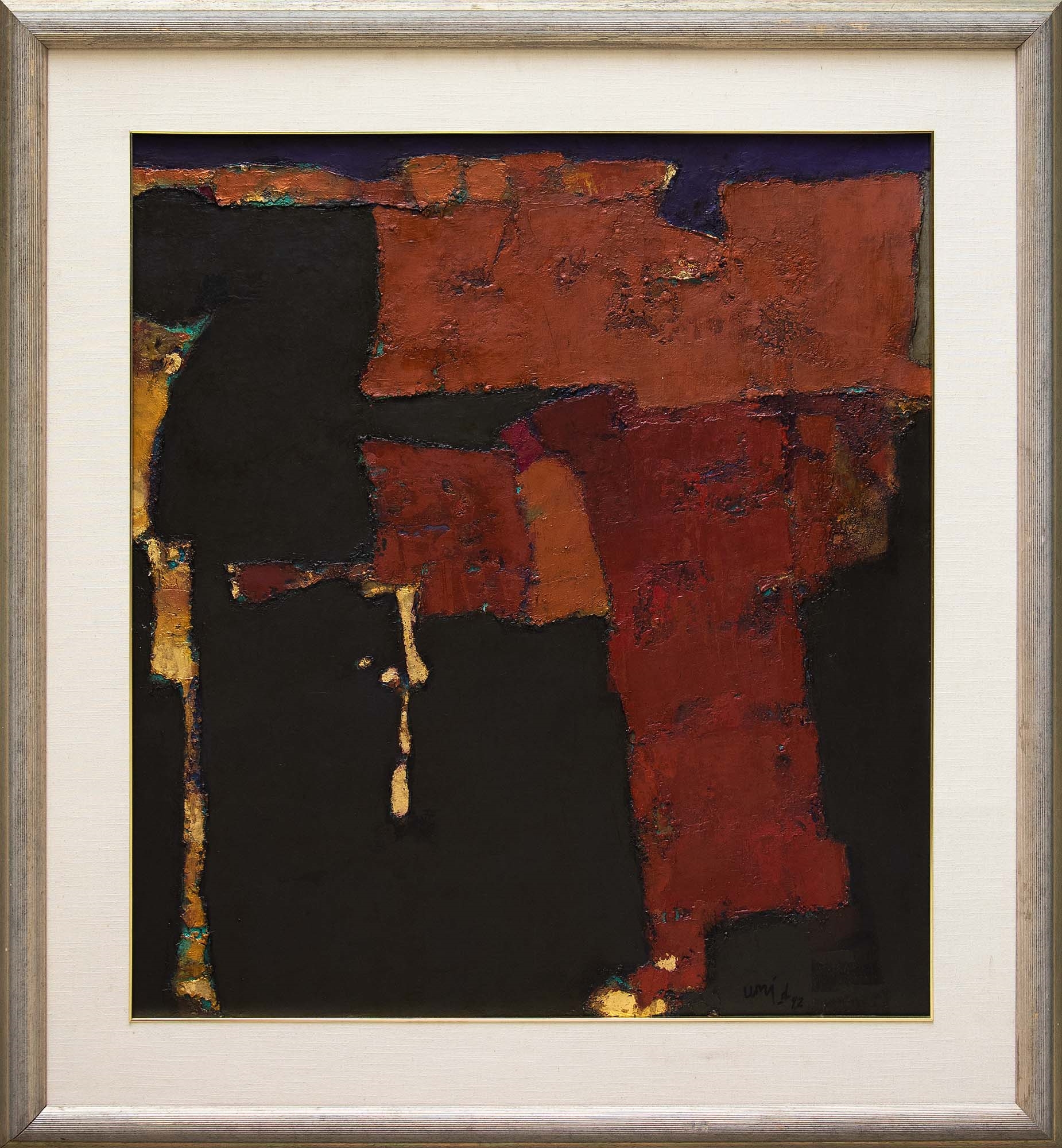 Umi Dachlan | Bidang Merah dengan Noktah Emas, 1992 (1992) | MutualArt