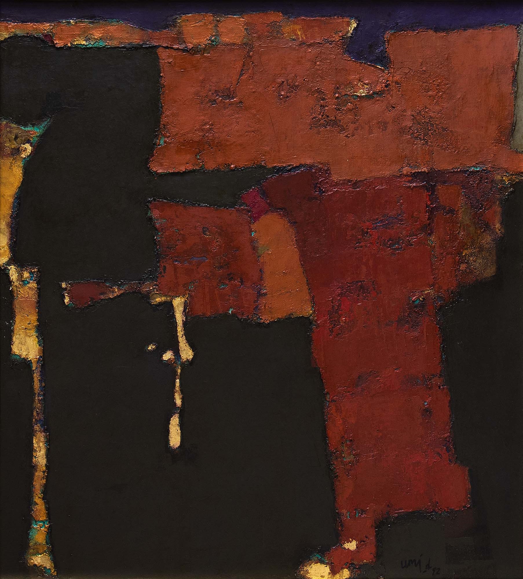 Umi Dachlan | Bidang Merah dengan Noktah Emas, 1992 (1992) | MutualArt