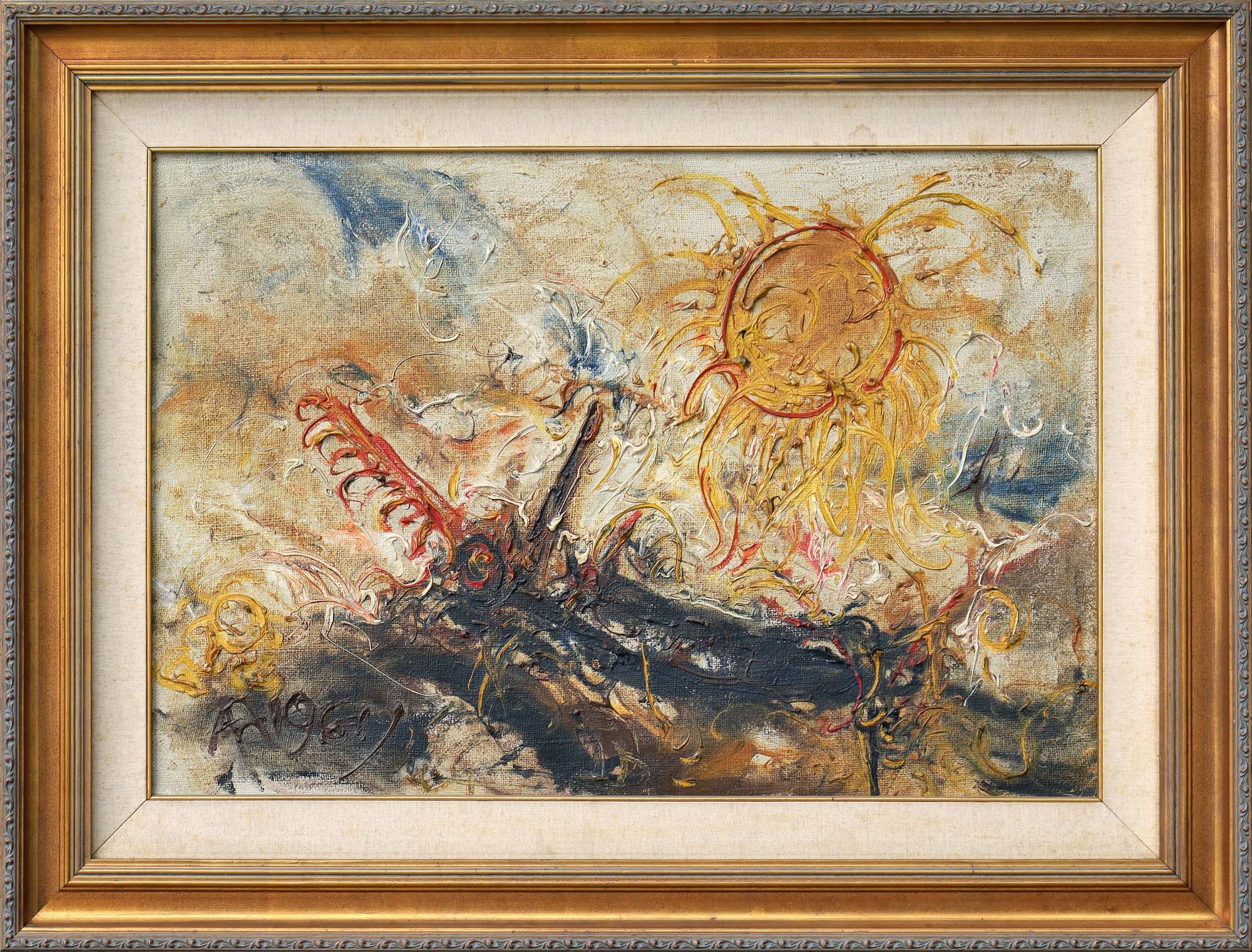 Affandi | Perahu dan Matahari, 1961 (1961) | MutualArt