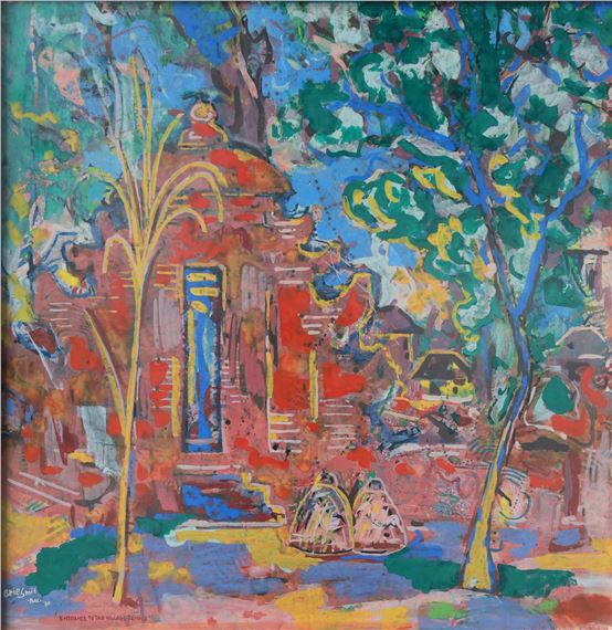 Arie Smit | Entrance to The Village Temple, 1970 (1970) | MutualArt