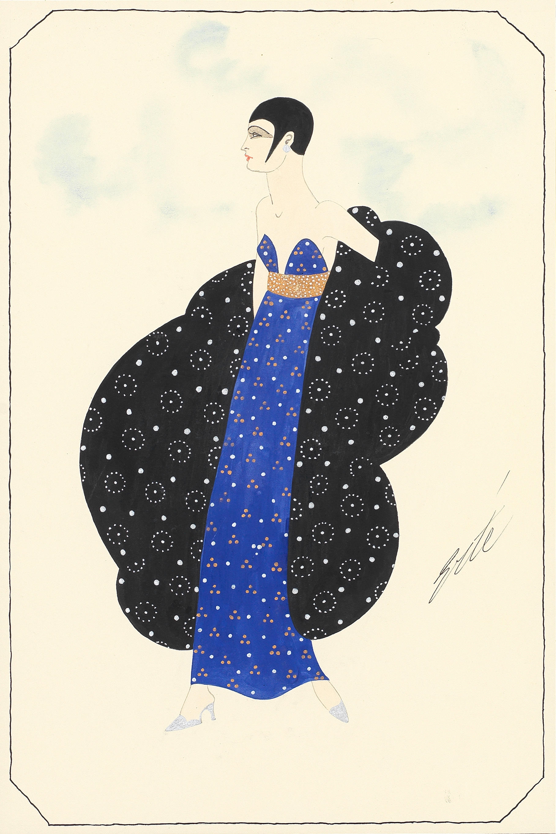 Erté | A pair of costume designs | MutualArt