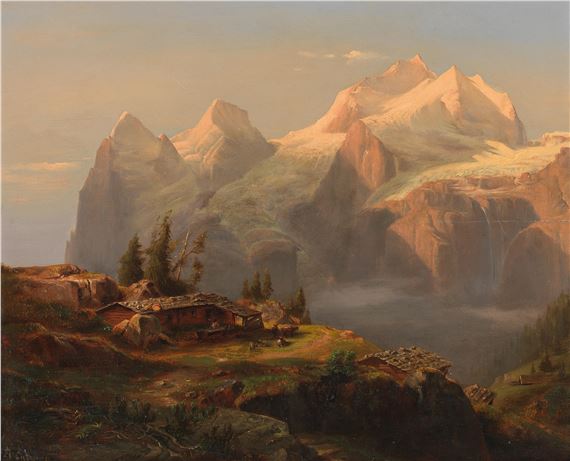 Alexandre Calame | Eiger, Monch and Jungfrau, Switzerland | MutualArt