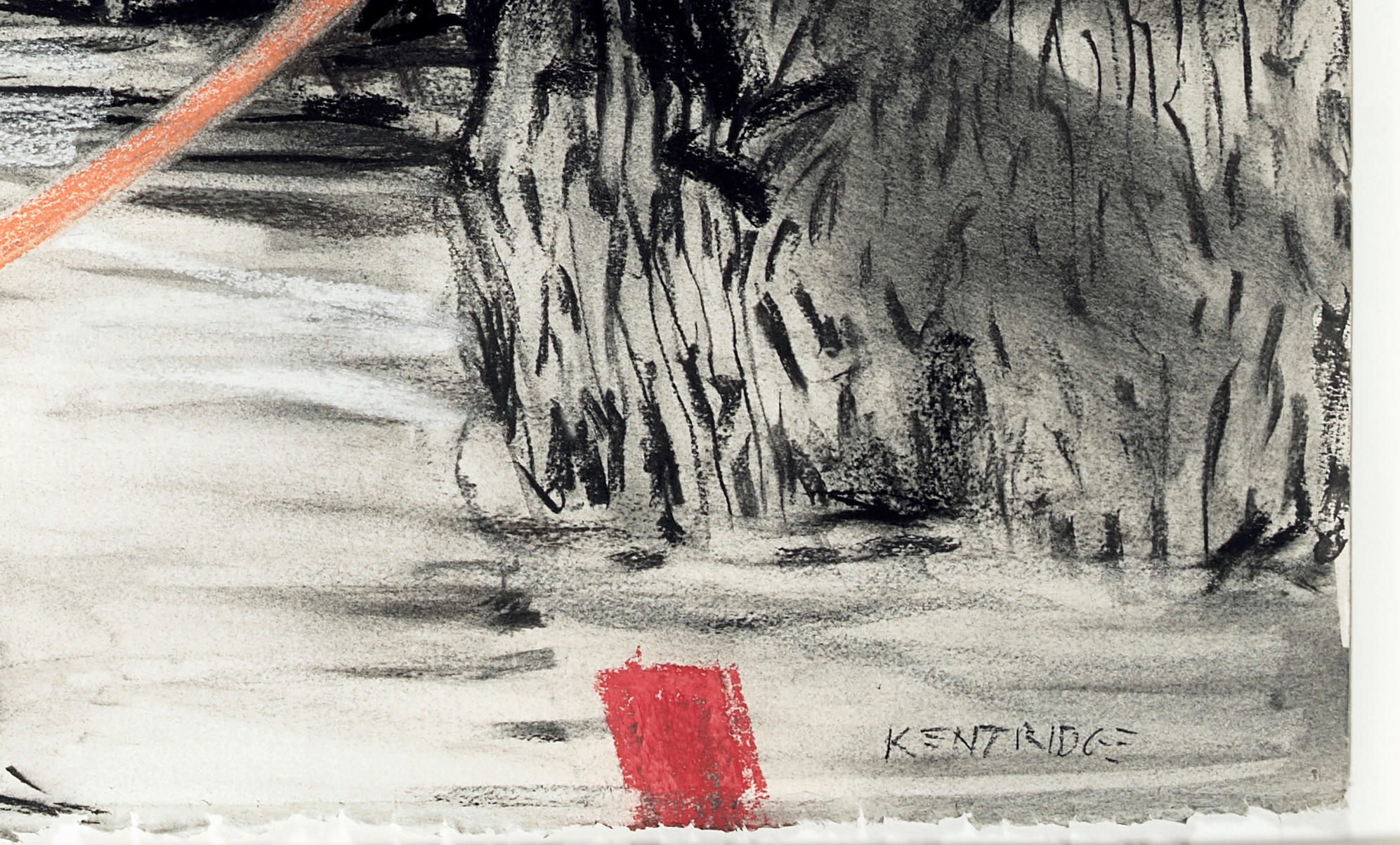 William Kentridge | Colonial Landscape - Waterfall, 1995-1996 (1995 ...