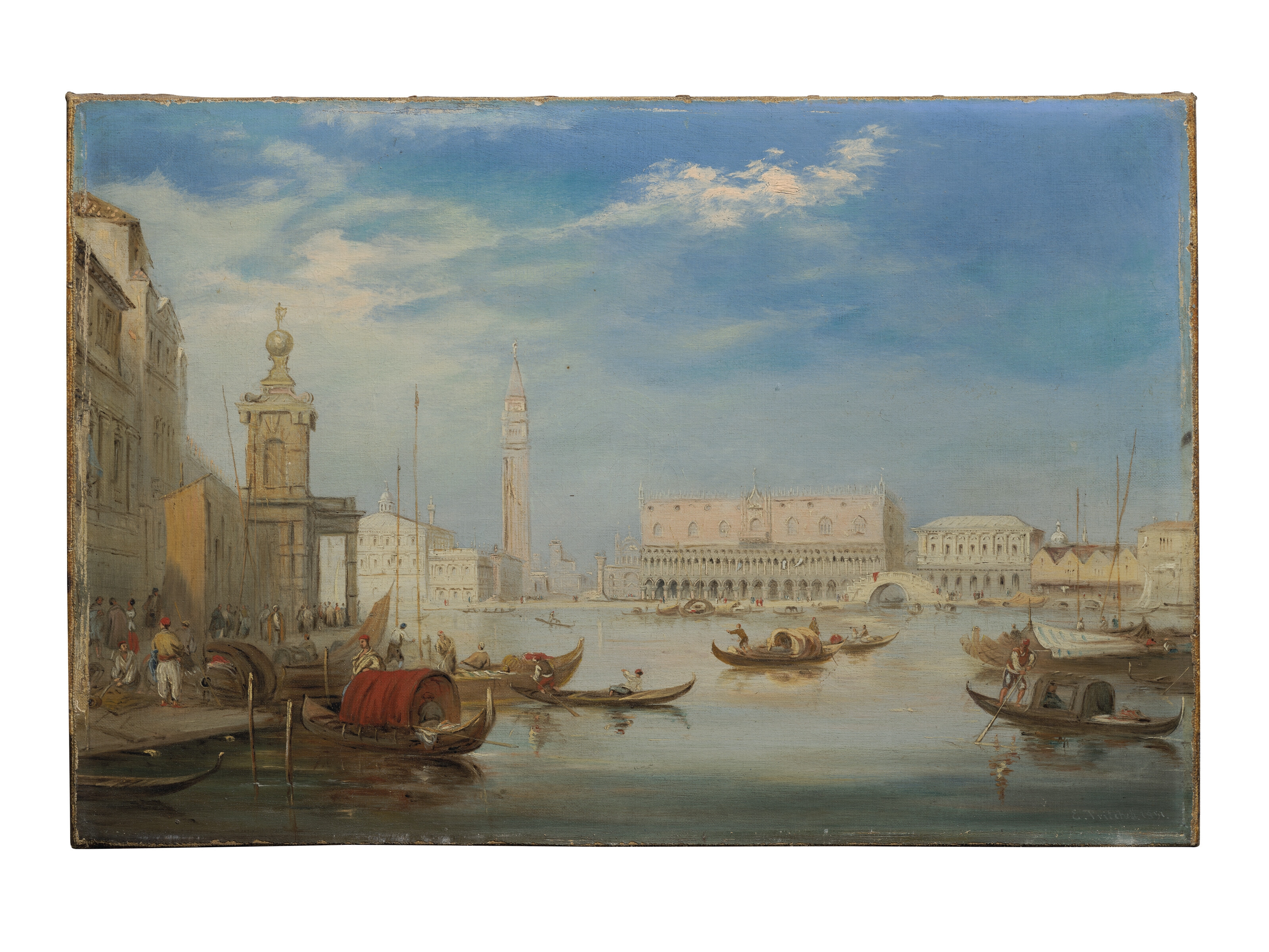 Edward F. D. Pritchard | Venice looking towards the Doge's Palace, the ...