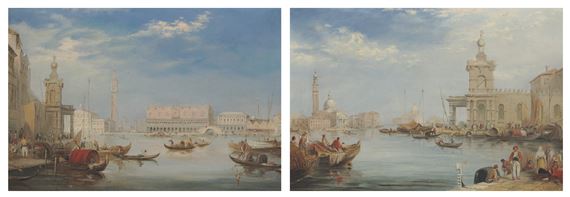 Edward F. D. Pritchard | Venice looking towards the Doge's Palace, the ...
