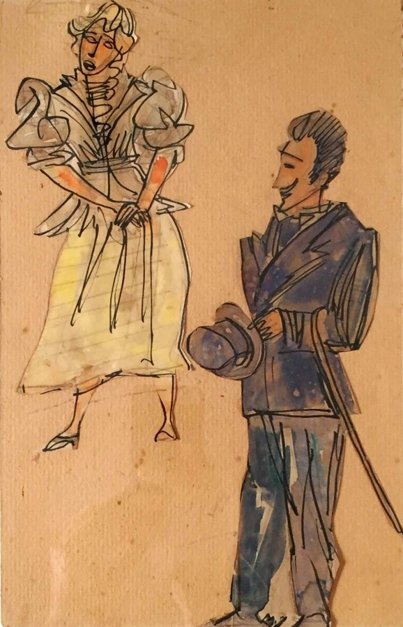 Marcel Janco | Sketch for Theater Costumes | MutualArt