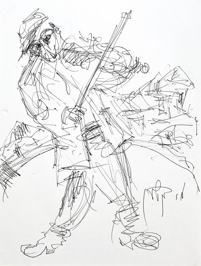 Moshe Bernstein | Fiddler in the Shtetl | MutualArt