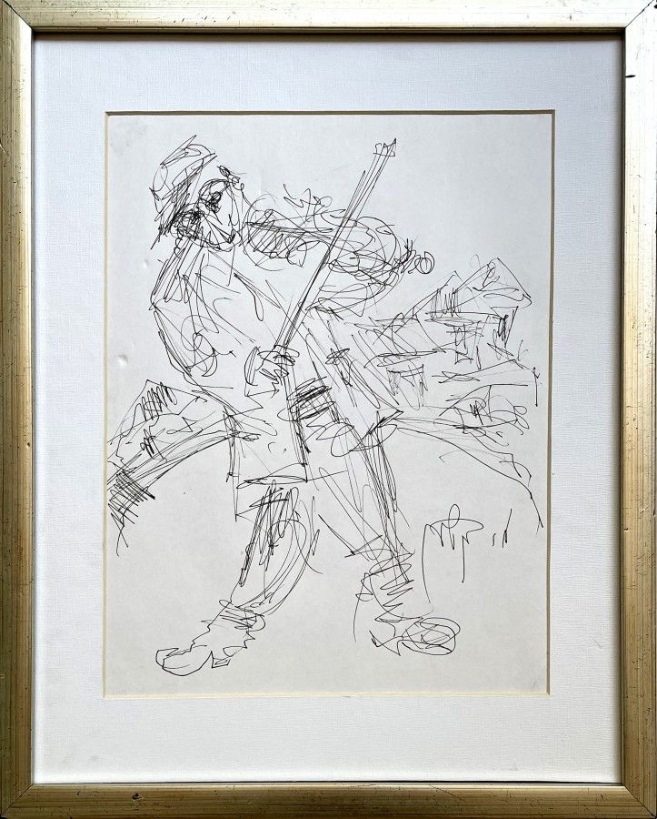 Moshe Bernstein | Fiddler in the Shtetl | MutualArt