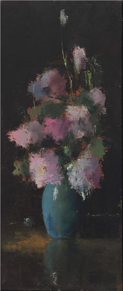 Yaron Cohen | Flowers in a Blue Vase (2016) | MutualArt