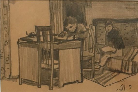 Leo Roth | Figures in a Room | MutualArt