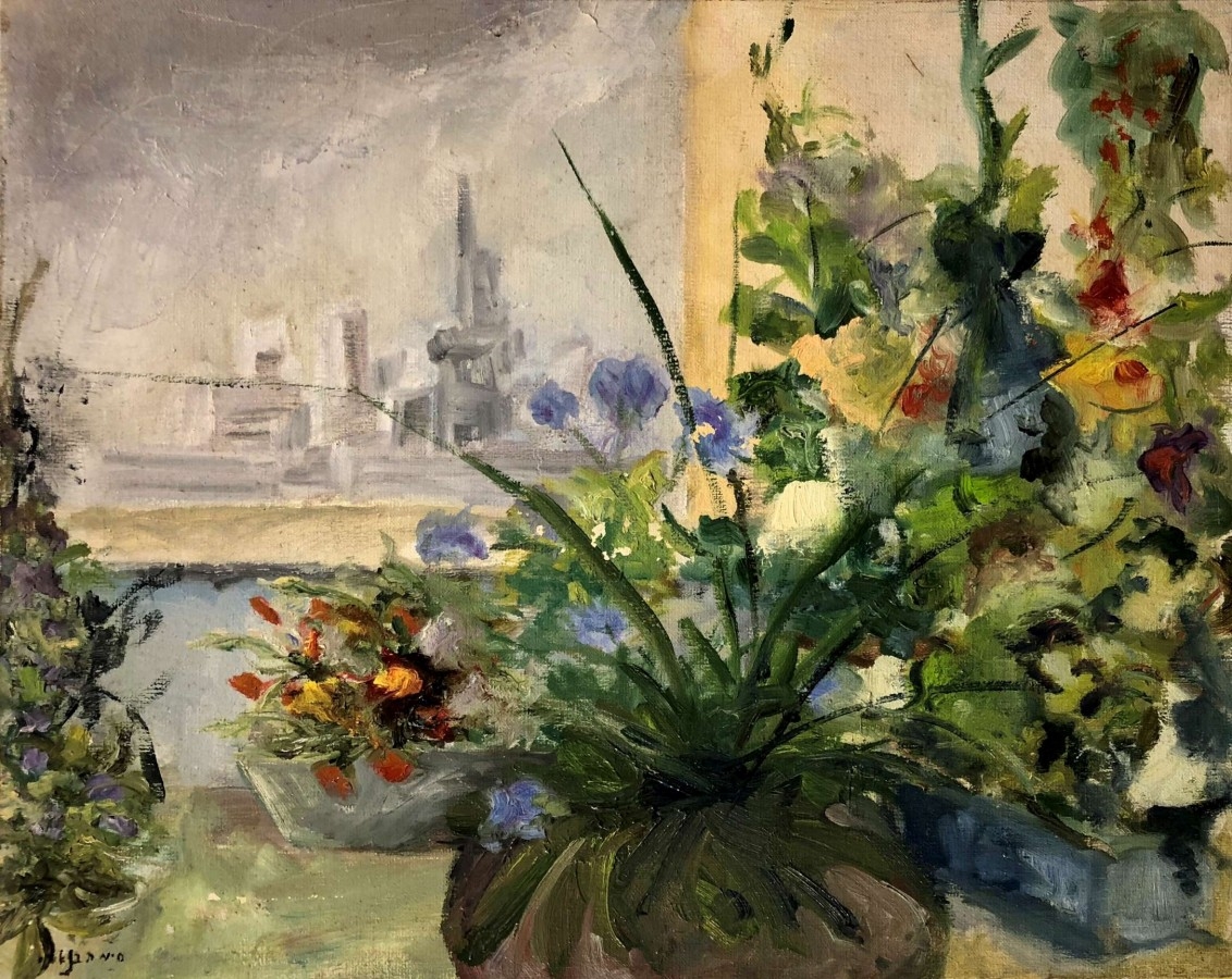 Sima Ben Ari | Flowers on the Windowsill | MutualArt