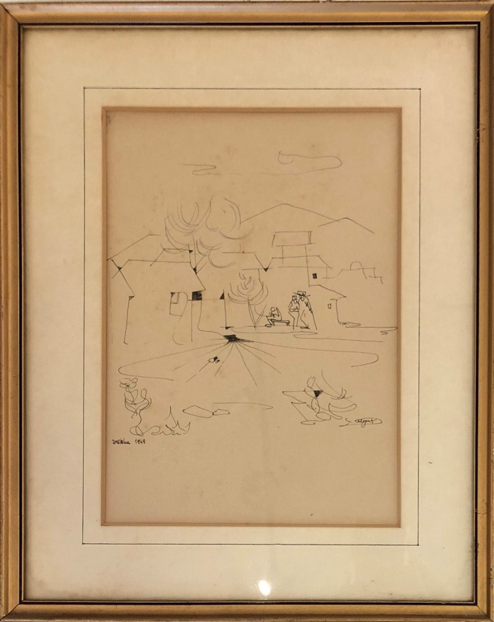 Avigdor Arikha | Landscape (1949) | MutualArt