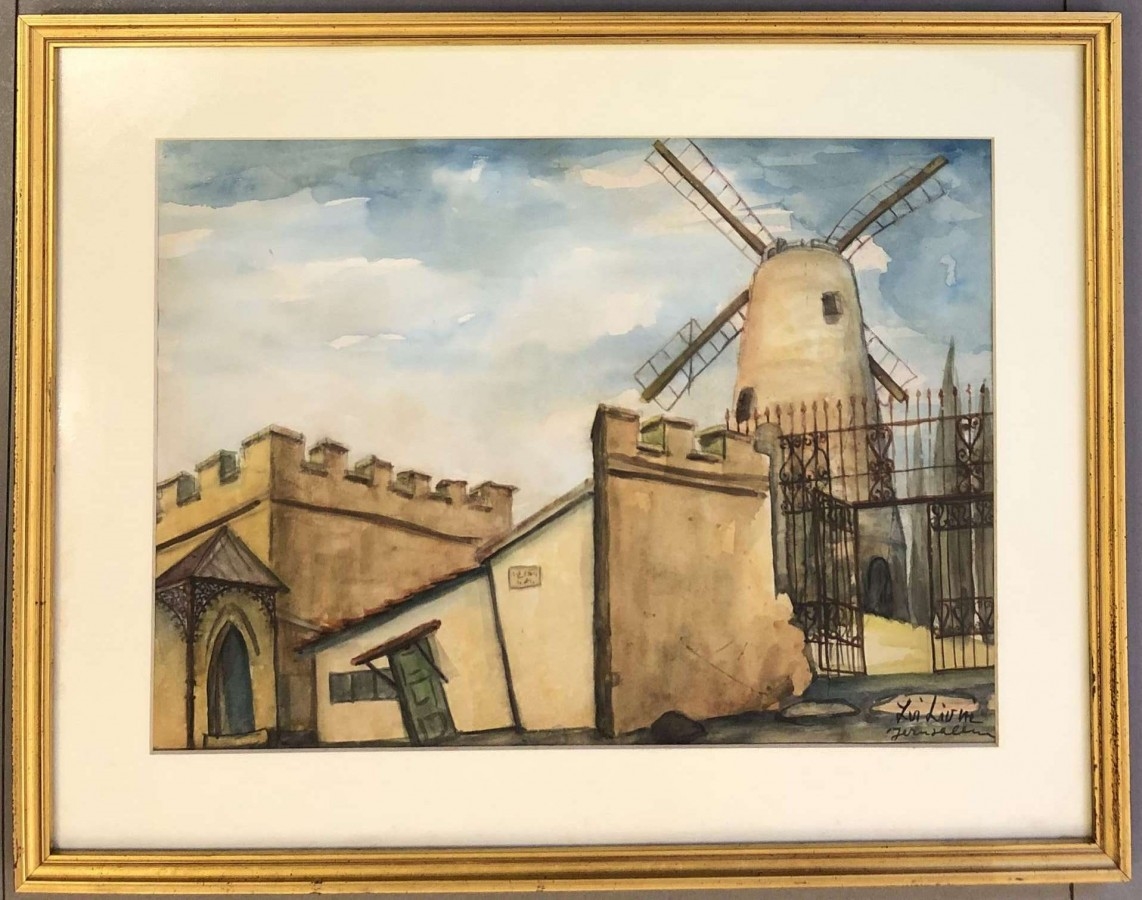 Zvi Livni | The Windmill in Jerusalem | MutualArt