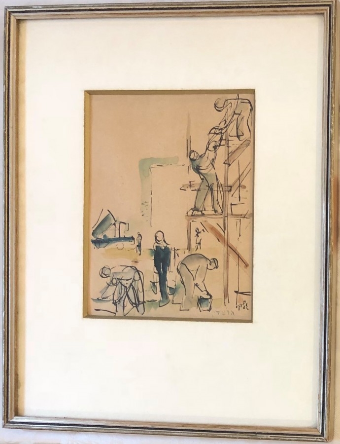 Aharon Giladi | Construction Workers | MutualArt