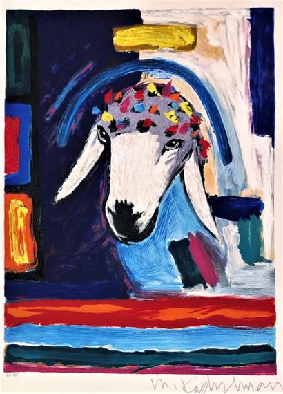Menashe Kadishman | Sheep's Head | MutualArt
