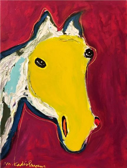 Menashe Kadishman | Horse's Head | MutualArt