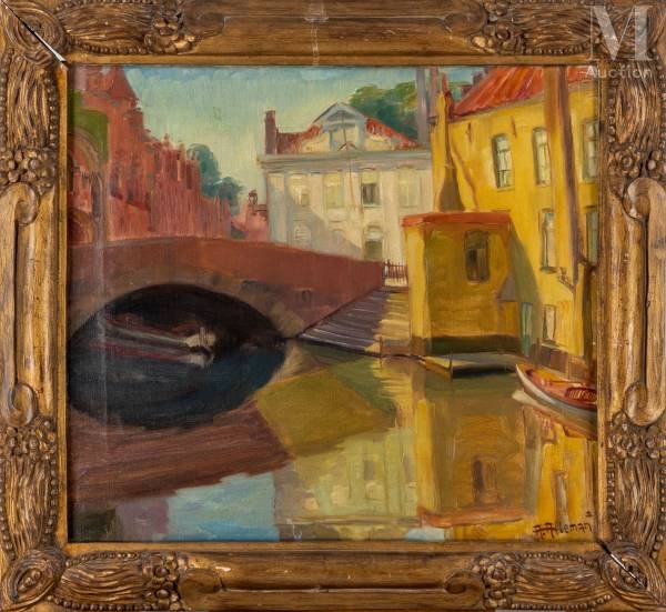 Alleman | Vue de canal en Flandre | MutualArt