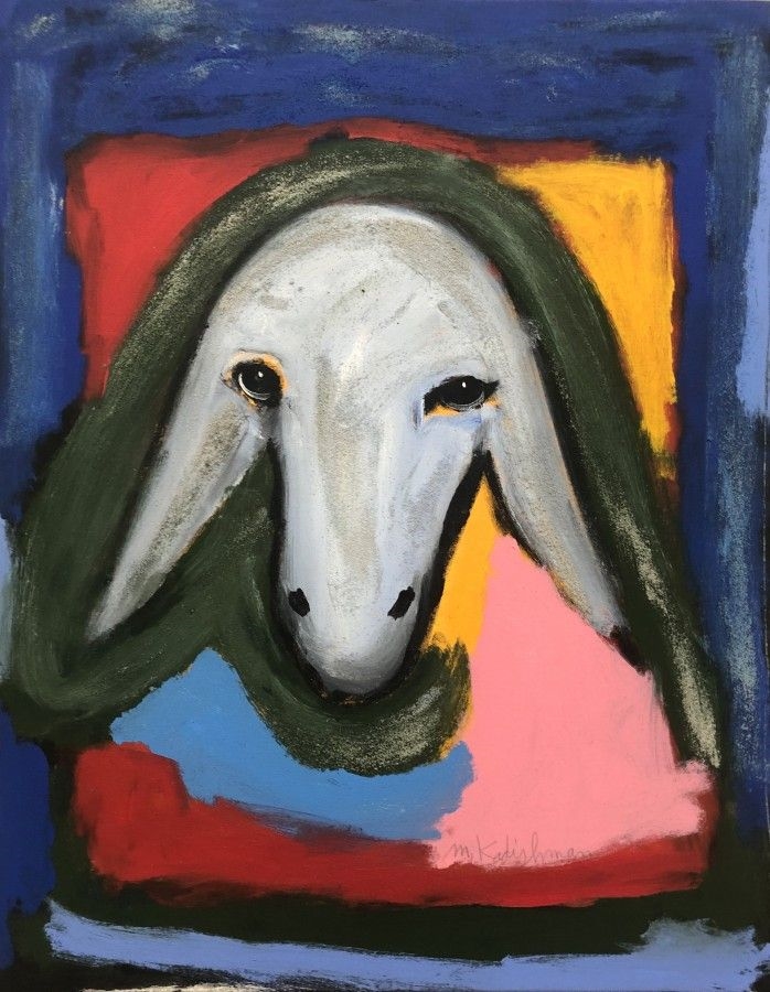 Menashe Kadishman | Sheep Head | MutualArt