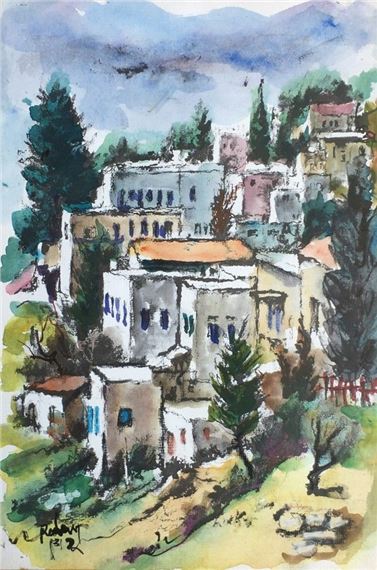 Jehuda Rodan | Houses in Landscape | MutualArt