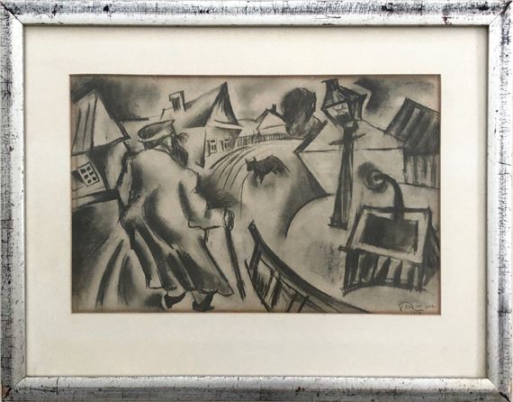 Issachar Ryback | In the Shtetl (1917) | MutualArt