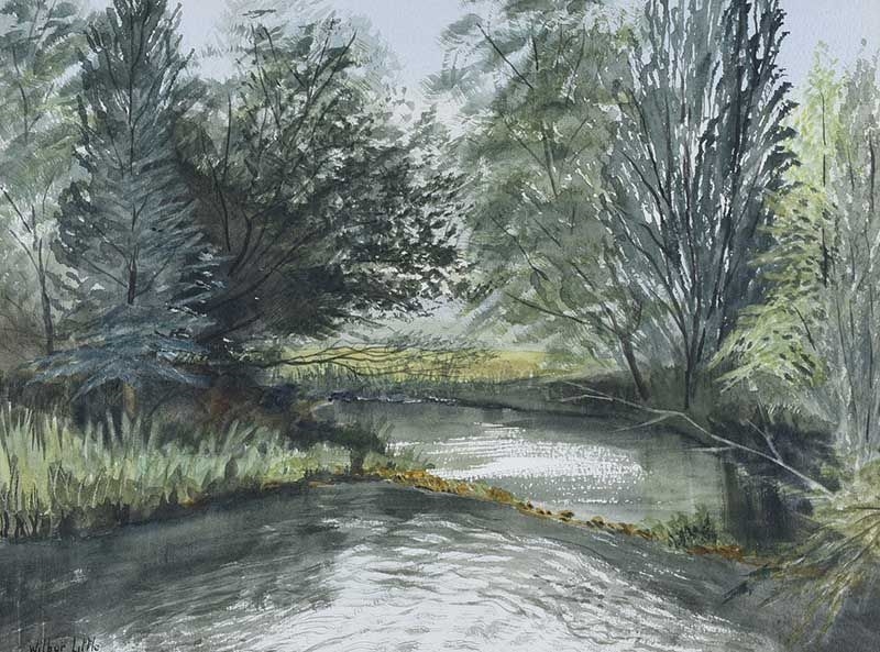 Wilbur Little | TREES OVER THE RIVER | MutualArt