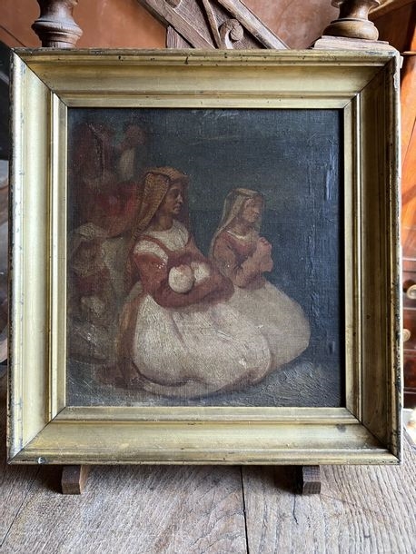 Jean Victor Schnetz | Italian women kneeling (1840) | MutualArt