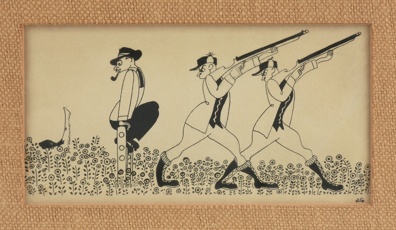 Alfred Bendiner | A GROUP OF CARTOON ILLUSTRATIONS AND A PRINT | MutualArt