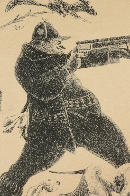 Alfred Bendiner | A GROUP OF CARTOON ILLUSTRATIONS AND A PRINT | MutualArt