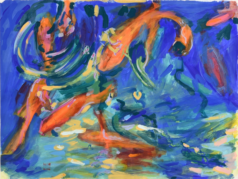 Annette Polan | Gold Fish IV (1999) | MutualArt